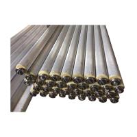 China Stainless Steel Roller Shaft Fabric Loom Water Jet Loom Parts 100MM Flange for sale