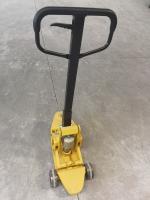 China Steel Warp Beam Trolley Lifting 300mm Tractor Hand Heavy Weight Lifting Trolley for sale