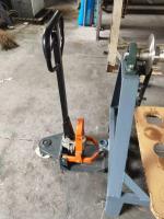China Steel Warp Beam Trolley Lifting 300mm Tractor Hand Heavy Weight Lifting Trolley for sale