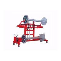 China 100mm Twin Warp Beam Trolley Electric Knitting Top Beam Harness Frame Transporting Truck for sale