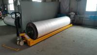 China Transportation Hydraulic Beam Trolley Fabric Roll Hydraulic Trolley Warp Beam Truck for sale