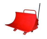 China Cradle Type Fabric Cloth Roll Trolley Stacking Hydraulic Textile Trolley Manufacturers for sale