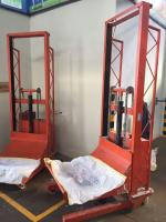 China 500mm Cloth Roll Doffing Trolley Textile Industry Hydrauli Transport for sale