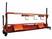 China Textile Beam Gating Trolley Warp Beam Handling System Twin Hydraulic Beam Lifter for sale