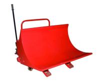 China Hydraulic Cloth Roll Doffing Trolley For Narrow Alley Textile Beam Material Handling for sale