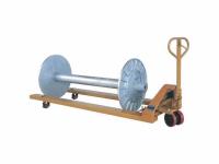 China High Lift Hydraulic Beam Trolley Truck Textile Transform Heavy Duty Roll Doffing for sale