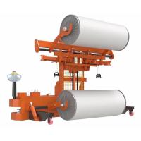 China Manual Hydraulic Warp Beam Trolley Empty Upper And Bottom Beams Carried Together for sale