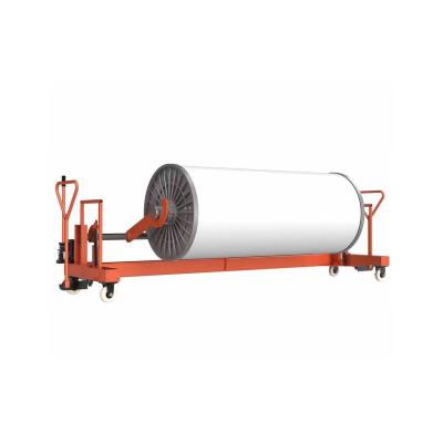 China Customized Manual Warp beam trolley Hydraul Transport cart for sale