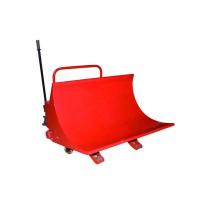 China Yellow Warp Beam Pallet Truck Horizontal Transport Manual Fabric Pack And Roll Doffing Trolley for sale