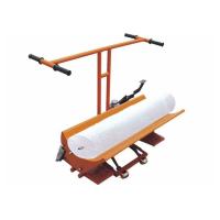 China Yellow Warp Beam Pallet Truck Horizontal Transport Manual Fabric Pack And Roll Doffing Trolley for sale