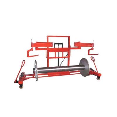 China 0.25kw Four Wheel Warp Beam Trolley Red Beam Lifting Trolley for sale