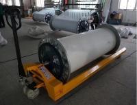 China Hydraulic Empty Warp Beam Transport Trolley Textile Industry Fabric Pack And Roll for sale