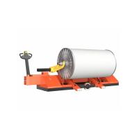 China Hydraulic Empty Warp Beam Transport Trolley Fabric Pack And Roll for sale