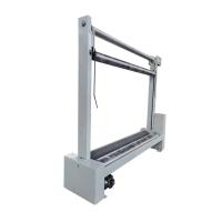 China 1200mm Roll Fabric Winding Machine For Electric Press Rolling Lift for sale
