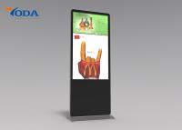China TFT Type Standing Advertising Display , IR Touch LCD Digital Signage Display for sale