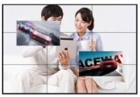 China 4K TFT 55in 240VAC LCD Video Wall Display 350cd/m2 for sale