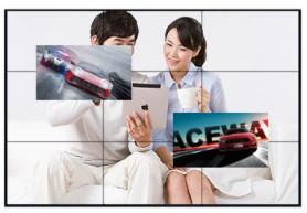 China 4K TFT 55in 240VAC LCD Video Wall Display 350cd/m2 for sale