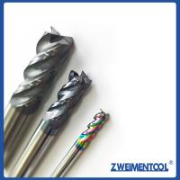 China TiAlN AlCrN Tungsten Carbide End Mills 2 3 4 Flute for Stainless Steel with 50% Longer Tool Life for sale