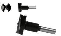 China 6mm Shank TCT Hinge Boring Bits 12mm Diameter Double Cut 90 Degree Angle for Cabinet Installation for sale