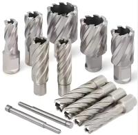 China M2 HSS Annular Cutter 12-80mm Diameter for Stainless Steel with 19.05mm/31.75mm Weldon Shank for sale