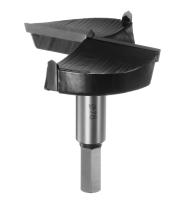 China 33mm Tungsten Carbide Forstner Drill Bit for Wood Hinge Drilling - 60mm Depth, 10mm Shank for sale