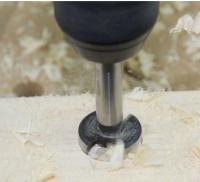 China 33mm Tungsten Carbide Forstner Drill Bit for Wood Hinge Drilling - 60mm Depth, 10mm Shank for sale