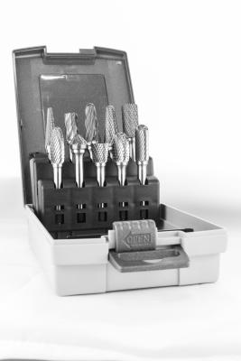 China 10-Piece Carbide Rotary Burr Set with 6mm Shank - K10 Tungsten Carbide Heads for Metalworking Tools for sale