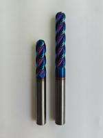 China Solid Carbide Ball Nose End Mills 0.1mm-25mm Diameter Range with H6 Shank Tolerance for Precision CNC Milling for sale