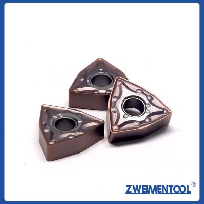 China ZT10 ZT15 ZT20 ZT25 WNMG CNC Inserts with 93.2-94.0 HRA Hardness and 3800-4800 MPa TRS for Precision Machining for sale