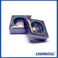 China CCMT090304 CCMT120408 Carbide Turning Inserts with 7 Cutting Edges and 0.4-0.8mm Nose Radius for CNC Machining for sale