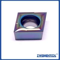 China CCMT090304 CCMT120408 Carbide Turning Inserts with 7 Cutting Edges and 0.4-0.8mm Nose Radius for CNC Machining for sale