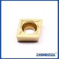 China CNMG120408 Carbide Inserts 12.7mm IC with Gold TiCN Coating for CNC Turning Tools for sale