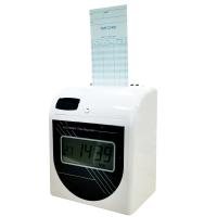China LCD Display Digital Time Recorder Punch Card Machine 100-240V AC for Employee Attendance for sale