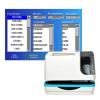 China Automatic 5 Lines Electronic Date Time Stamp Machine 110-220V TFT Touch Screen for sale