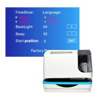 China Automatic 5 Lines Electronic Date Time Stamp Machine 110-220V TFT Touch Screen for sale