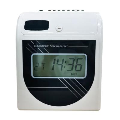 China TIMMY Digital Time Recorder Punch Card Machine 5 Line Printing Touch Screen 175mm for sale