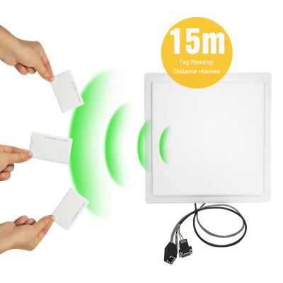 China Linux IP67 15m Long Range UHF RFID Reader USB TCP WIFI For Parking Management for sale
