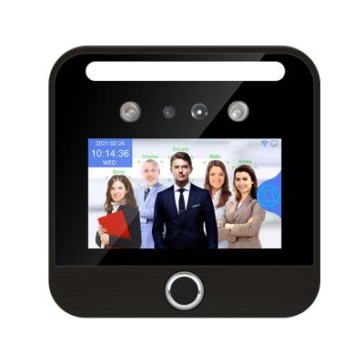 China Biometric Face Recognition Attendance Machine 5 Inch Touch Screen 5000 Face Capacity for sale