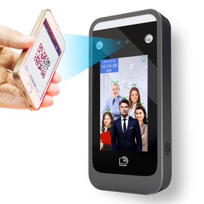 China Linux AI Facial Recognition Access Control System 4.3 Inch WIFI Biometric QR Code RFID Card for sale