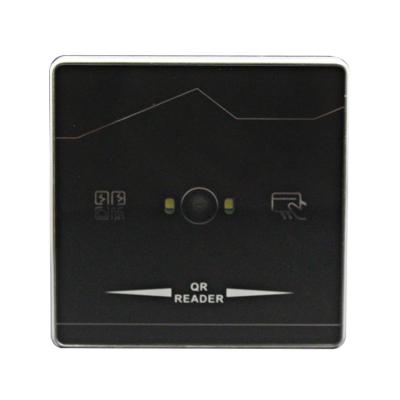 China 2D QR Code Barcode Scanner RFID Card Access Control Reader 86x86mm USB Wiegand for sale