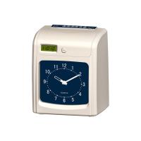 China LCD Electronic Employee Attendance Time Recorder Desktop Punch Card Machine 6 Column 9 Dot Matrix for sale