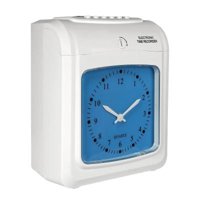 China LCD Display Digital Time Recorder Office Time Recorder Punch Card Machine for sale