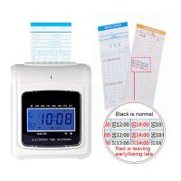 China LCD Display Digital Time Recorder Punch Card Machine TM268D 500000 Prints for sale