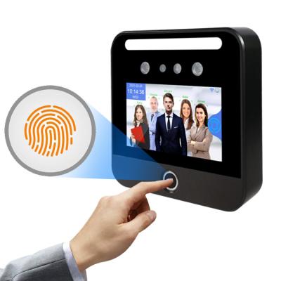 China 5 Inch IPS Touch Screen Face Recognition Attendance Machine Biometric Time Recorder for sale