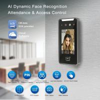 China Biometric Face Recognition Time Attendance Machine 4 Inch Touch Screen 5000 Face Capacity TCP/IP RFID Card Reader for sale