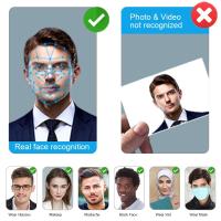 China Biometric Face Recognition Time Attendance Machine 4 Inch Touch Screen 5000 Face Capacity TCP/IP RFID Card Reader for sale