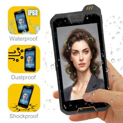 China Mobile Rugged IP68 Face Recognition 4G Android Time Attendance Terminal ， with NFC & QR Scanner for sale