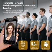 China Mobile Rugged IP68 Face Recognition 4G Android Time Attendance Terminal NFC QR Scanner for sale