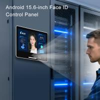 China 15.6 Inch Android Face Recognition Access Control Panel Dual Camera Liveness Fingerprint RFID QR Smart Cabinet Attendance for sale