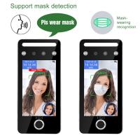 China Biometric Palm Vein Face Fingerprint Time Attendance Clock System 10000 Capacity 5 Inch Touch Screen for sale